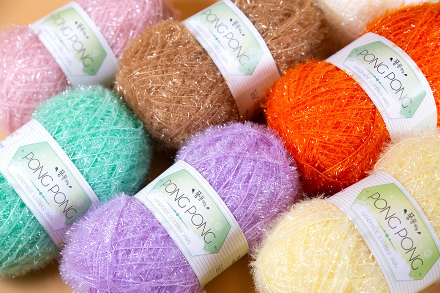 56 Colors Scrubby Yarn, 90g, Crunchy Yarn, Korean Yarn, Polyester Yarn ...