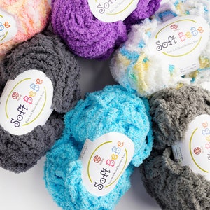Soft Bebe Poly Yarn, 80g, 43 Colors, Soft Korean Yarn, Knitting Yarn ...