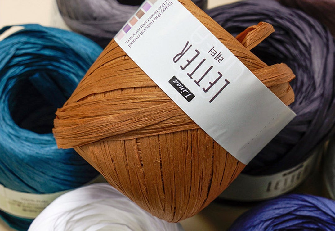 Letter Paper Yarn, 40g, 49 Colors, Washable Yarn, Pulp Yarn, Knitting ...