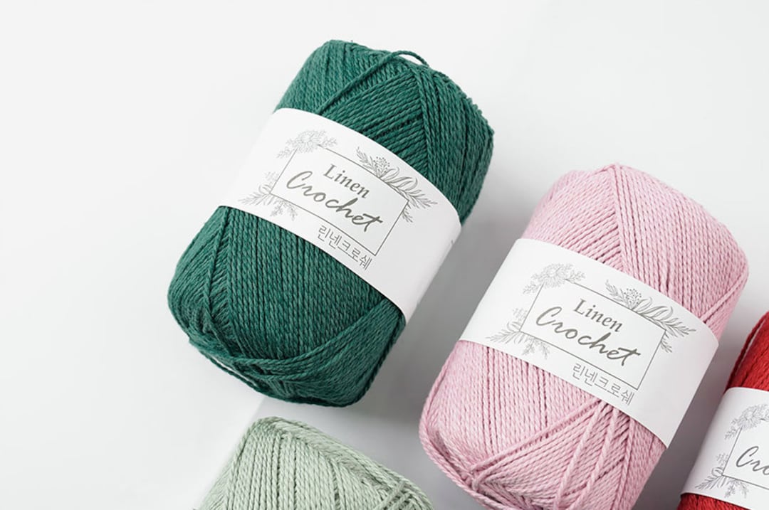 Linen Cotton Yarn, 65g, 30 Colors, Cotton Yarn, Natural Linen Yarn ...