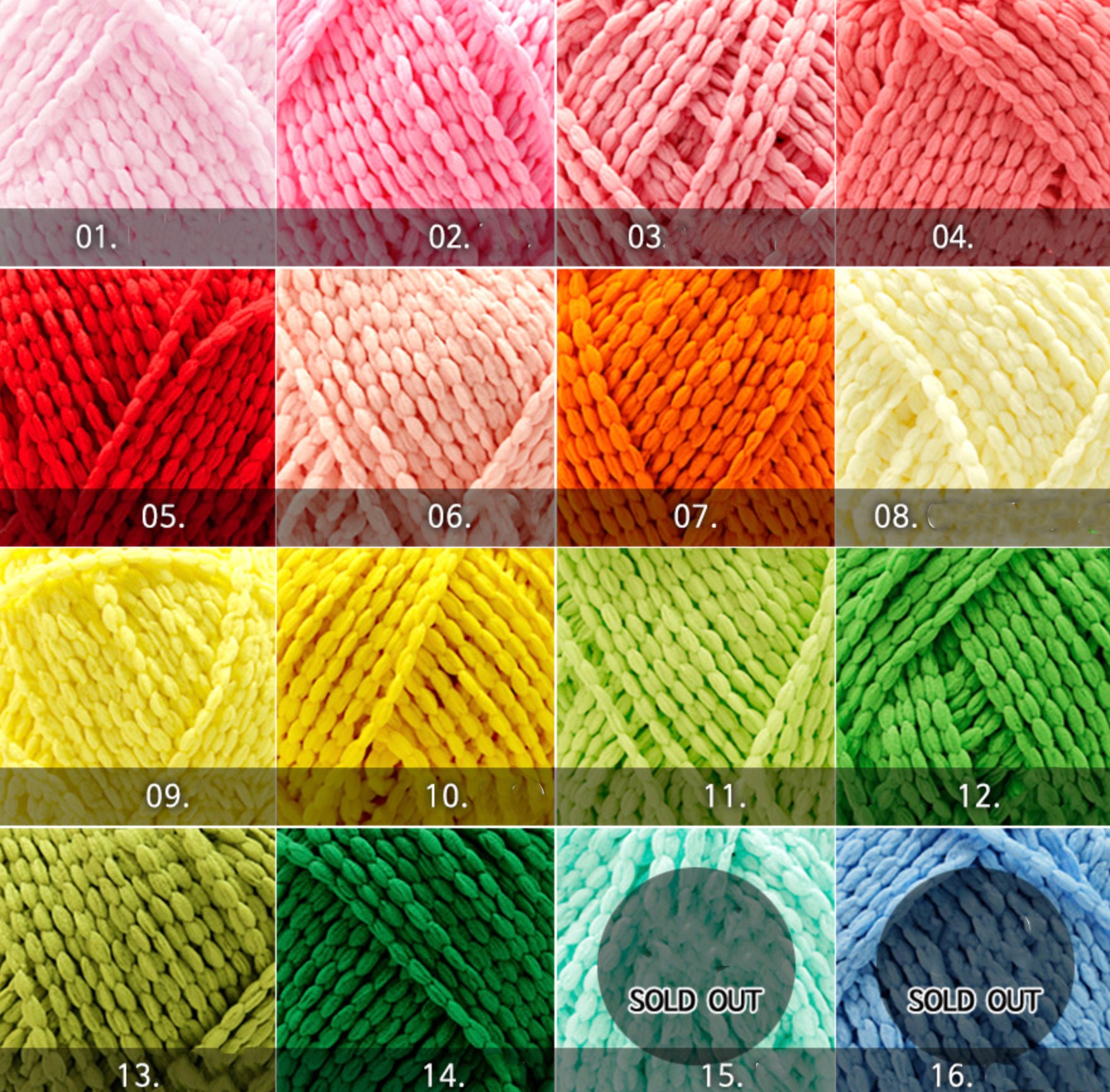 Micro Fiber Yarn, 80g, 26 Colors, Korean Yarn, Scrubby Yarn, Knitting ...