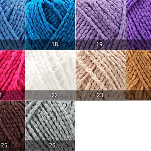 Micro Fiber Yarn, 80g, 24 Colors, Korean Yarn, Scrubby Yarn, Knitting ...