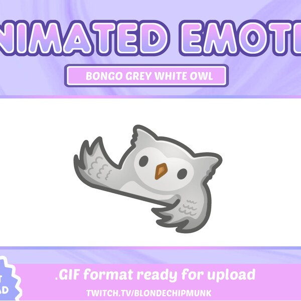Owl Animated Emotes - Etsy