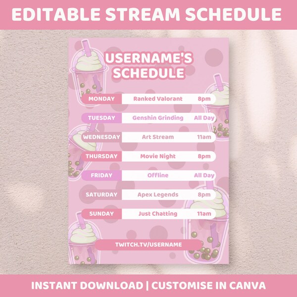 Pink Discord Template - Etsy