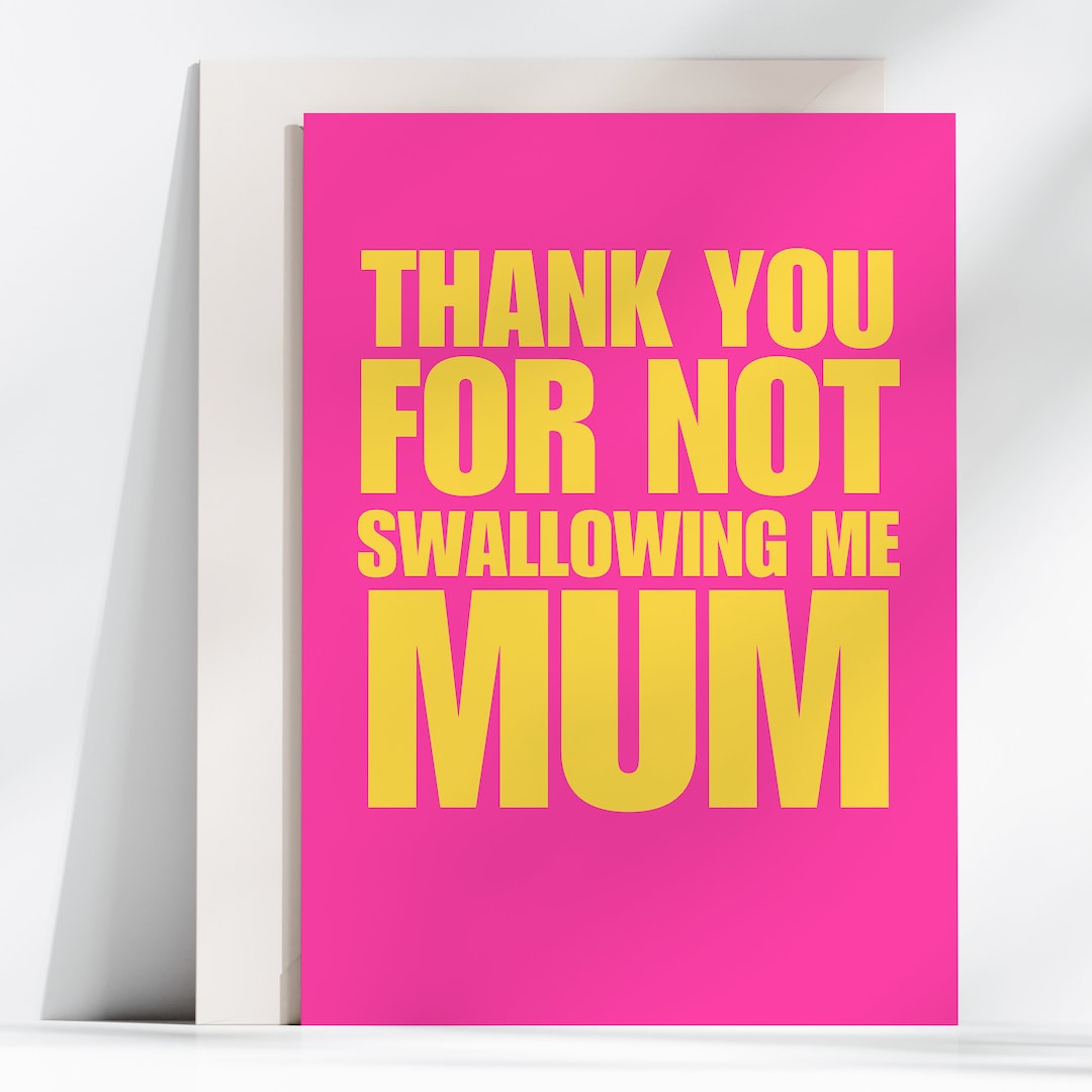 Rude Mother's Day Card Funny Mothers Day Card Lewd Mother's Day Card ...