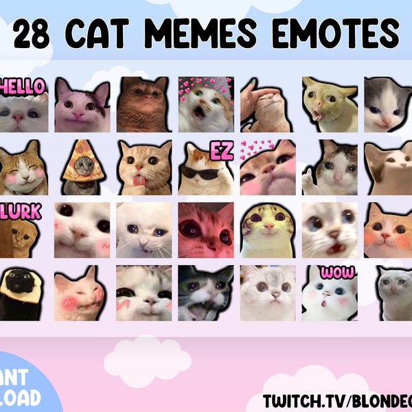 Meow Twitch Emote - Etsy Canada
