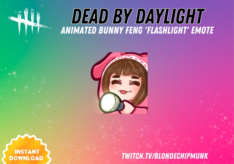 DBD ANIMATED Bunny Feng Min FLASHLIGHT Spam Emote Dead by - Etsy