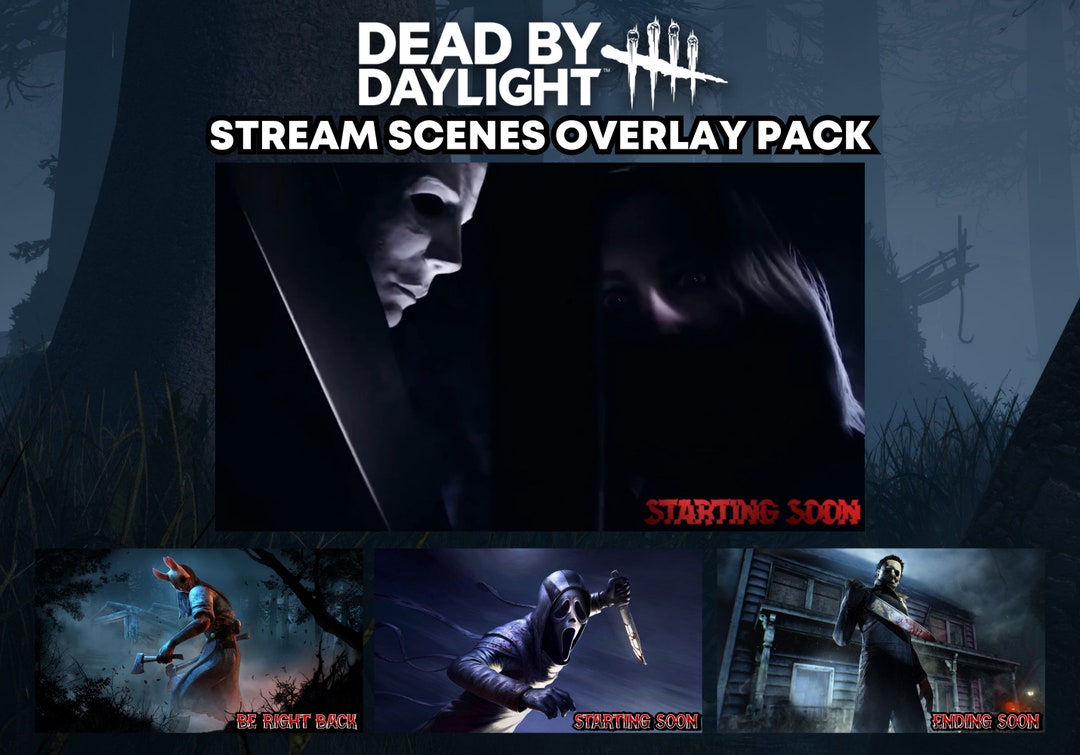 DBD ANIMATED Stream Pack Dead by Daylight Overlays Scenes Twitch ...