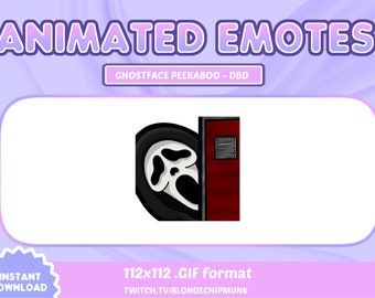Digital DBD Ghostface Premade Emote for Twitch Discord YouTube Facebook ...