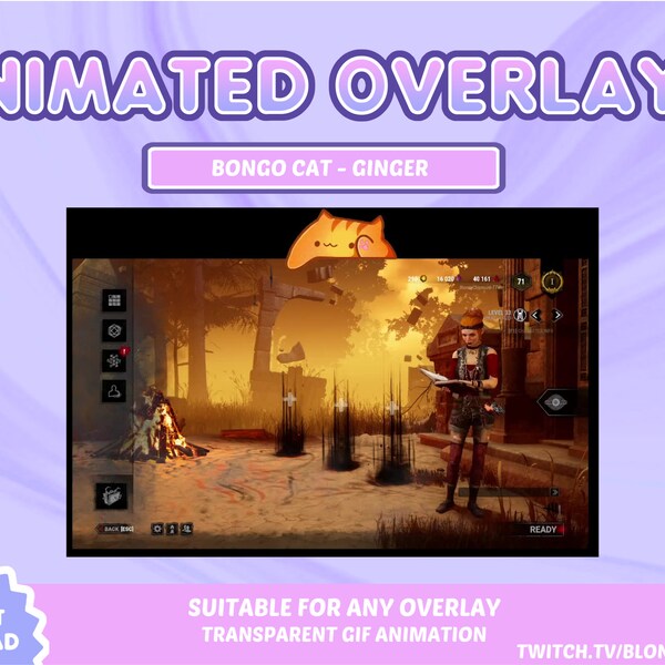 Bongo Cat Stream Overlay - Etsy