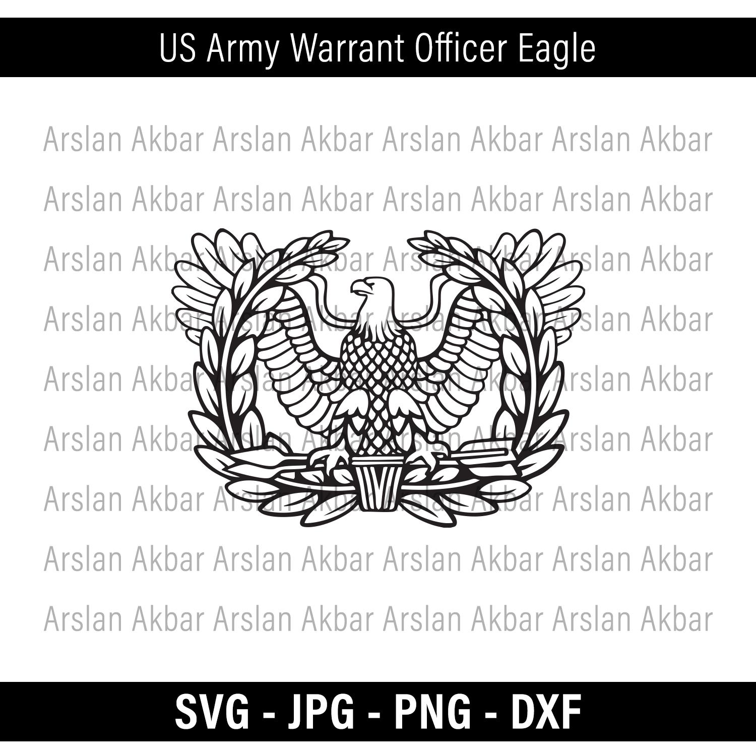 US Army Warrant Officer Eagle Crest: Military SVG PNG (digital Download ...