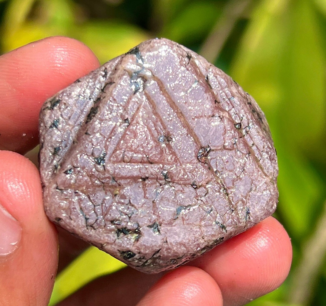 RUBY Raw Crystal Sacred Geometry, Hexagon Ruby, Raw Ruby, Record Keeper ...