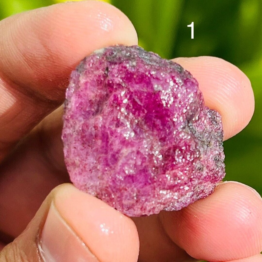 Natural Red Ruby Raw Unheated Pigeon Blood Red Ruby Raw Rare Ruby Sheen ...
