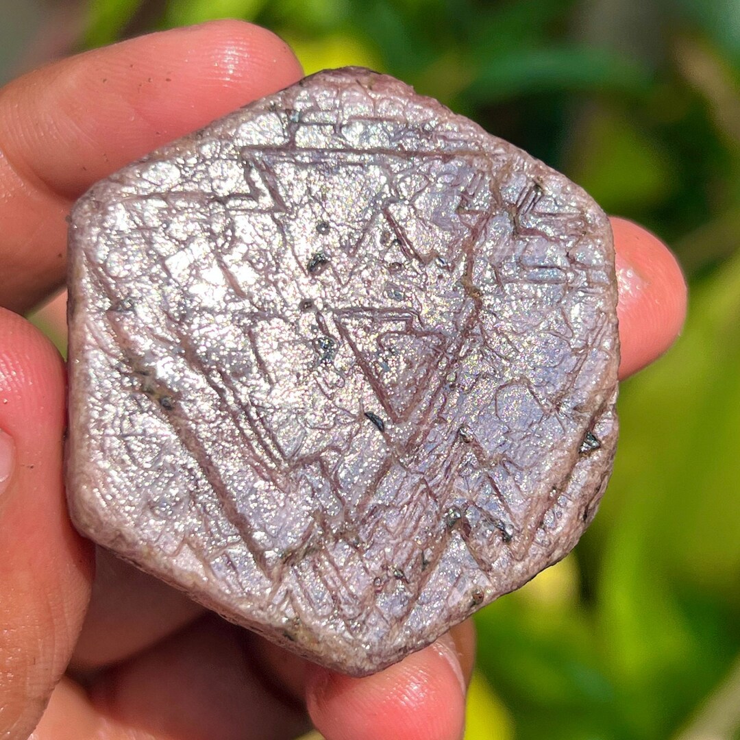 RUBY Raw Crystal Sacred Geometry, Hexagon Ruby, Raw Ruby, Record Keeper ...