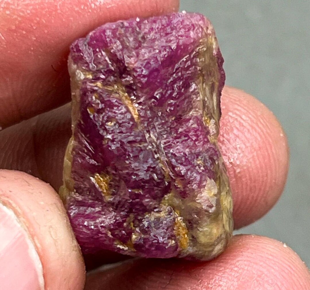 Natural Ruby Raw Karnataka Ruby Specimen Ruby Birthstone Ruby Crystal ...