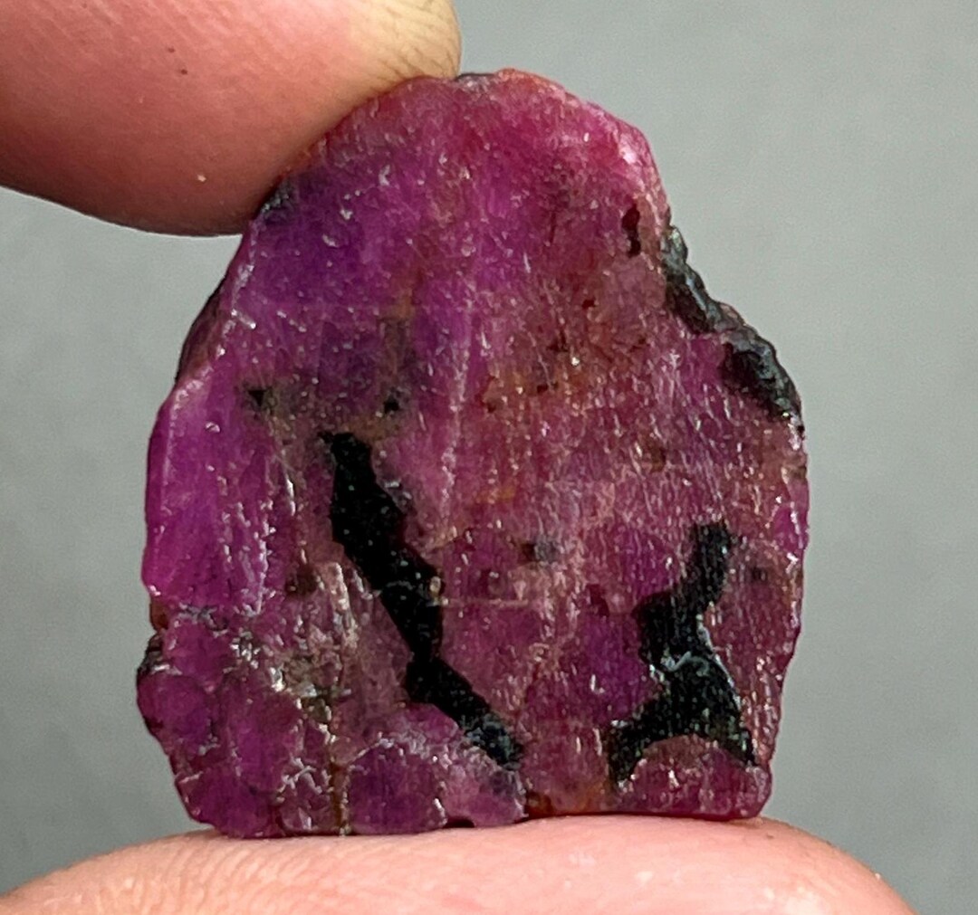 Natural Ruby Raw Karnataka Ruby Specimen Ruby Birthstone Ruby Crystal ...