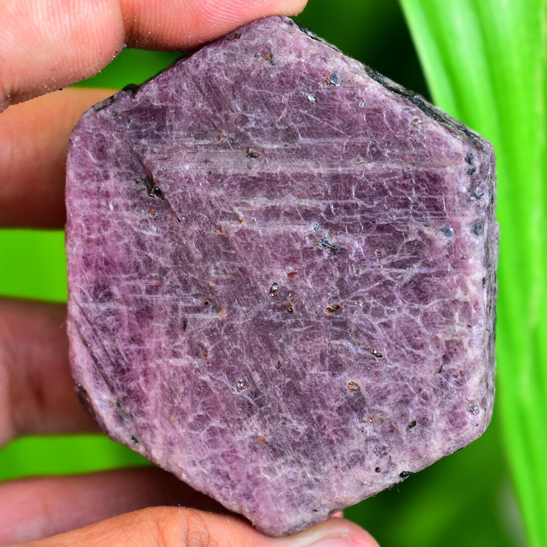 RUBY Raw Crystal Sacred Geometry, Hexagon Ruby, Raw Ruby, Record Keeper ...