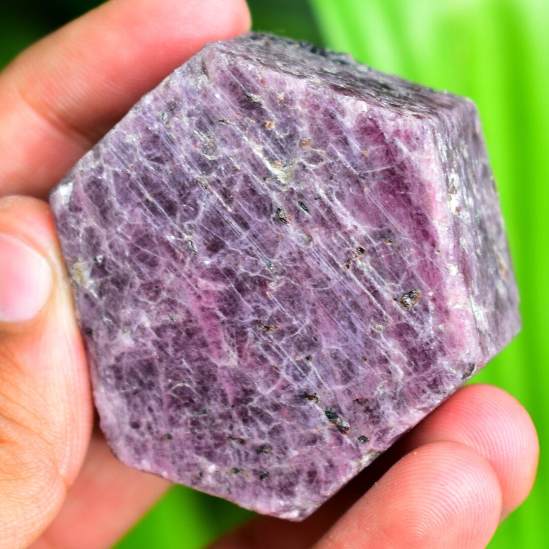 RUBY Raw Crystal Sacred Geometry, Hexagon Ruby, Raw Ruby, Record Keeper ...