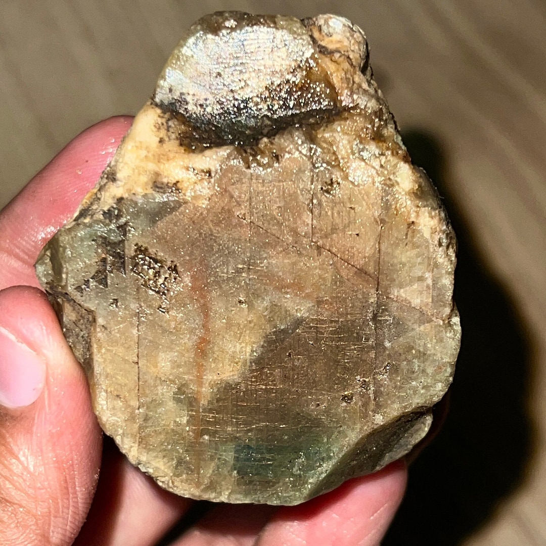 Golden Sapphire Raw Rare Natural Golden Sapphire Raw Specimen Crystal ...