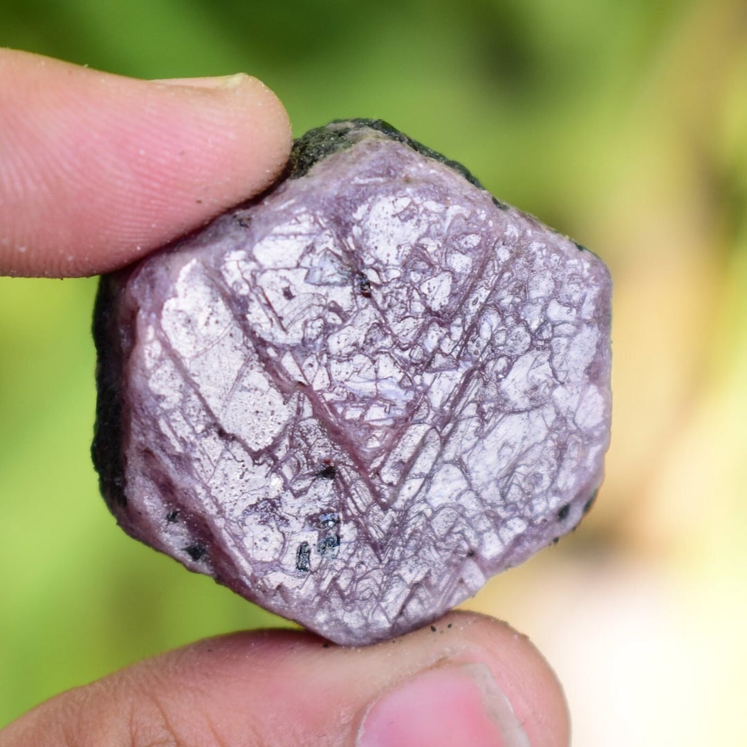 RECORD KEEPER RUBY Gemstone Crystal : Natural Untreated Unheated Purple ...