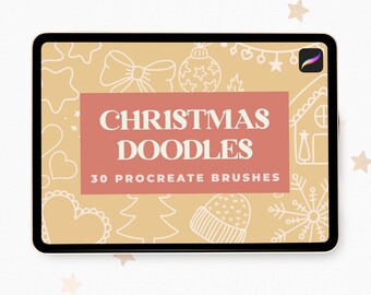 Christmas Element Stamps Brushes for Procreate Digital Brush - Etsy