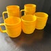 Set of 5 Vintage Rubbermaid Sunny Yellow Plastic Mugs - Etsy