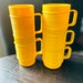 Set of 5 Vintage Rubbermaid Sunny Yellow Plastic Mugs - Etsy