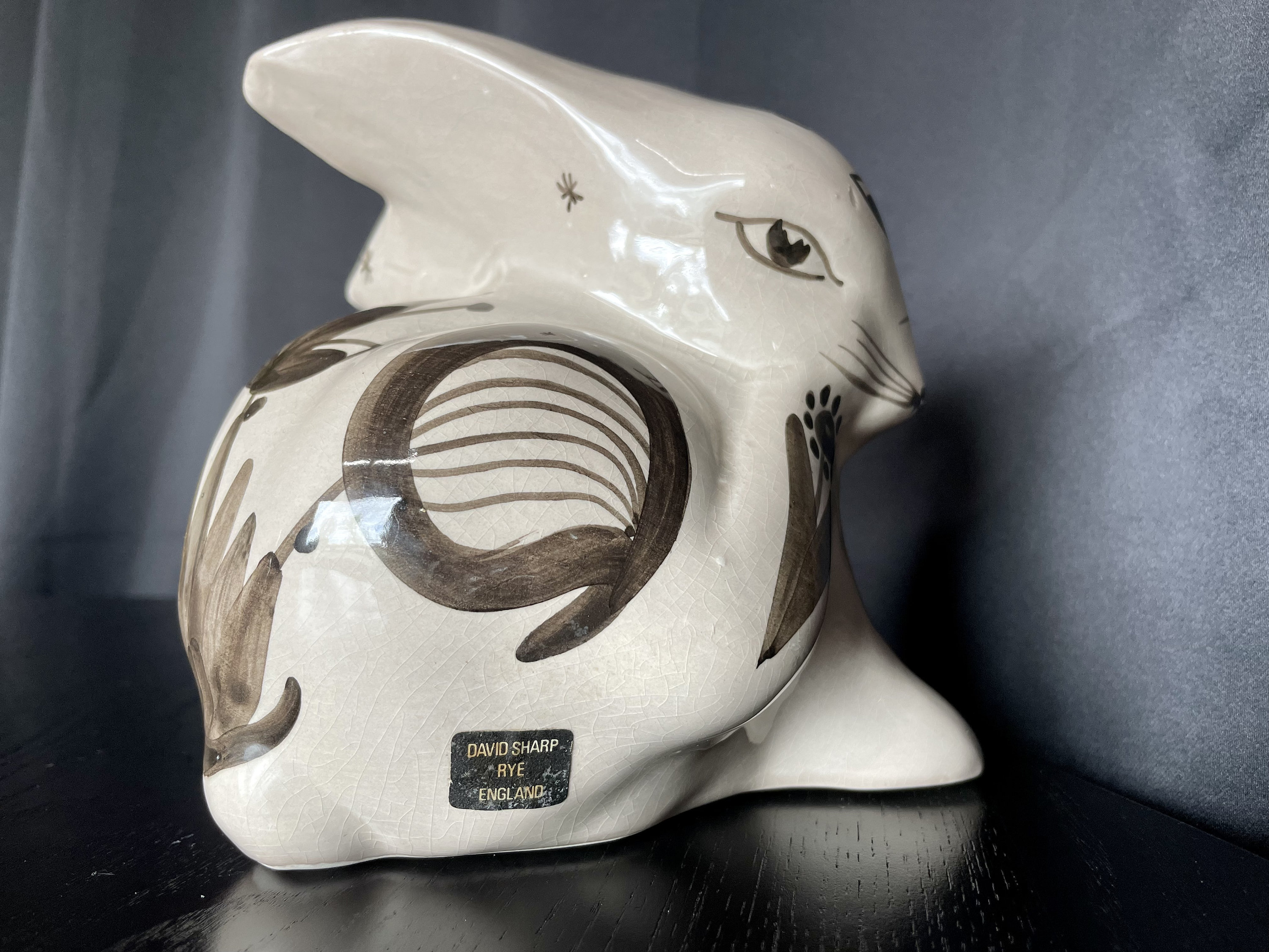 David Sharp Rye Ceramic Art Rabbit With Original Sticker - Etsy