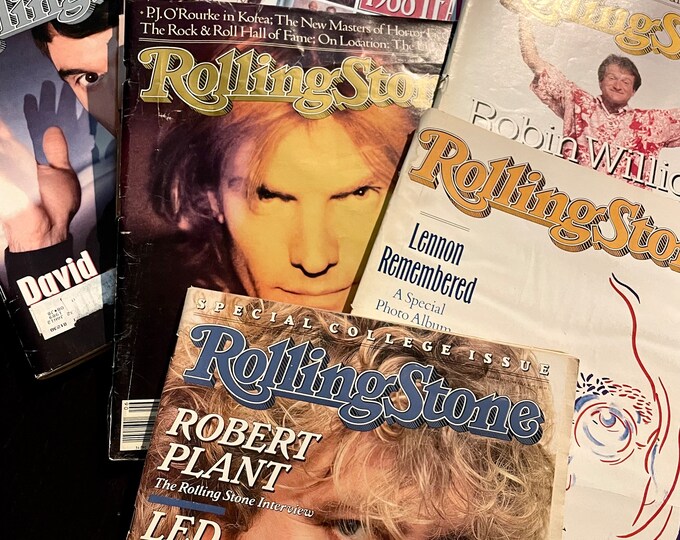 Vintage Rolling Stones Magazines 1988 Sold Individually - Etsy