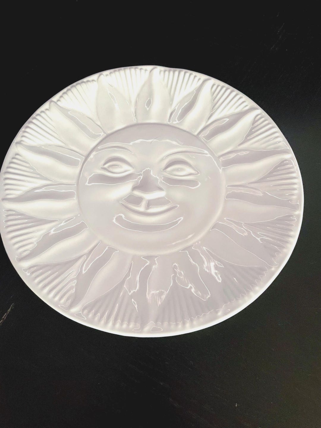 Pier 1 Imports 12 Inch Sun Face/sunflower Serving Plate Made in Italy ...