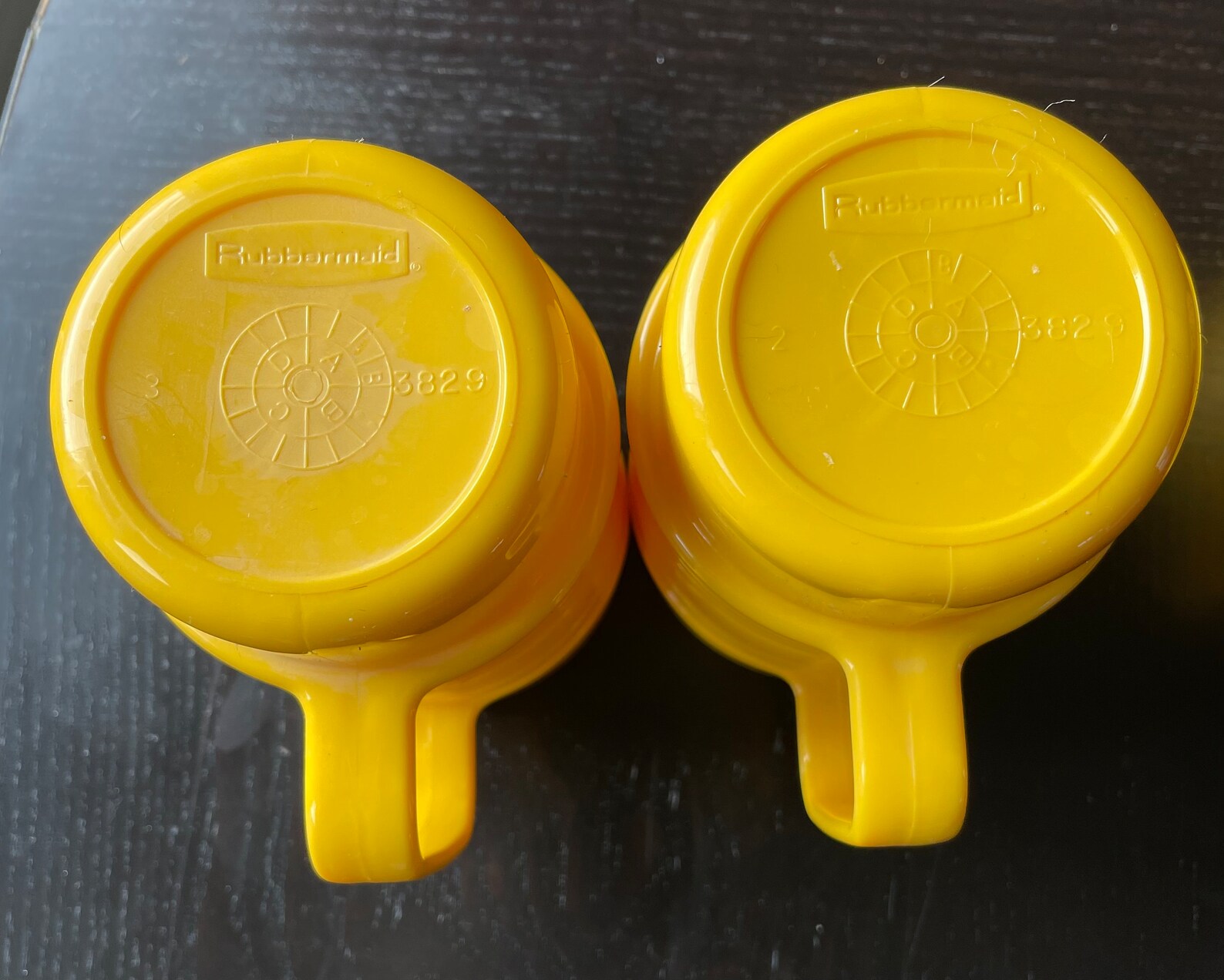 Set of 5 Vintage Rubbermaid Sunny Yellow Plastic Mugs - Etsy