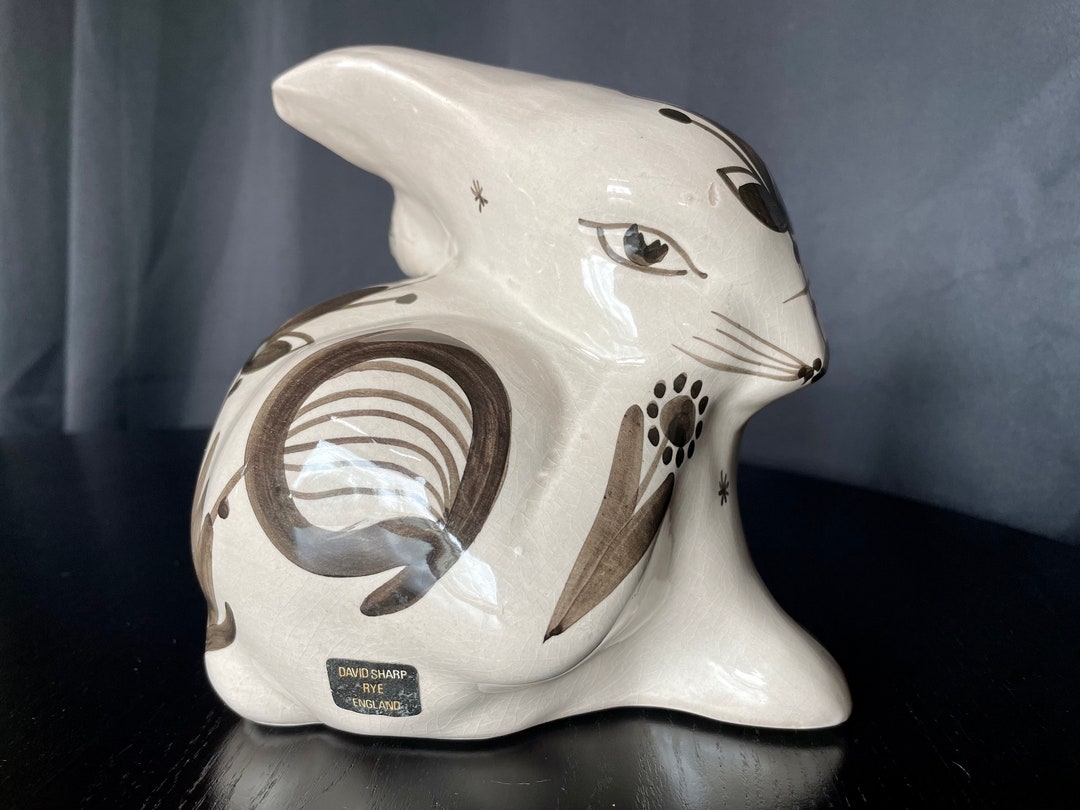 David Sharp Rye Ceramic Art Rabbit With Original Sticker - Etsy