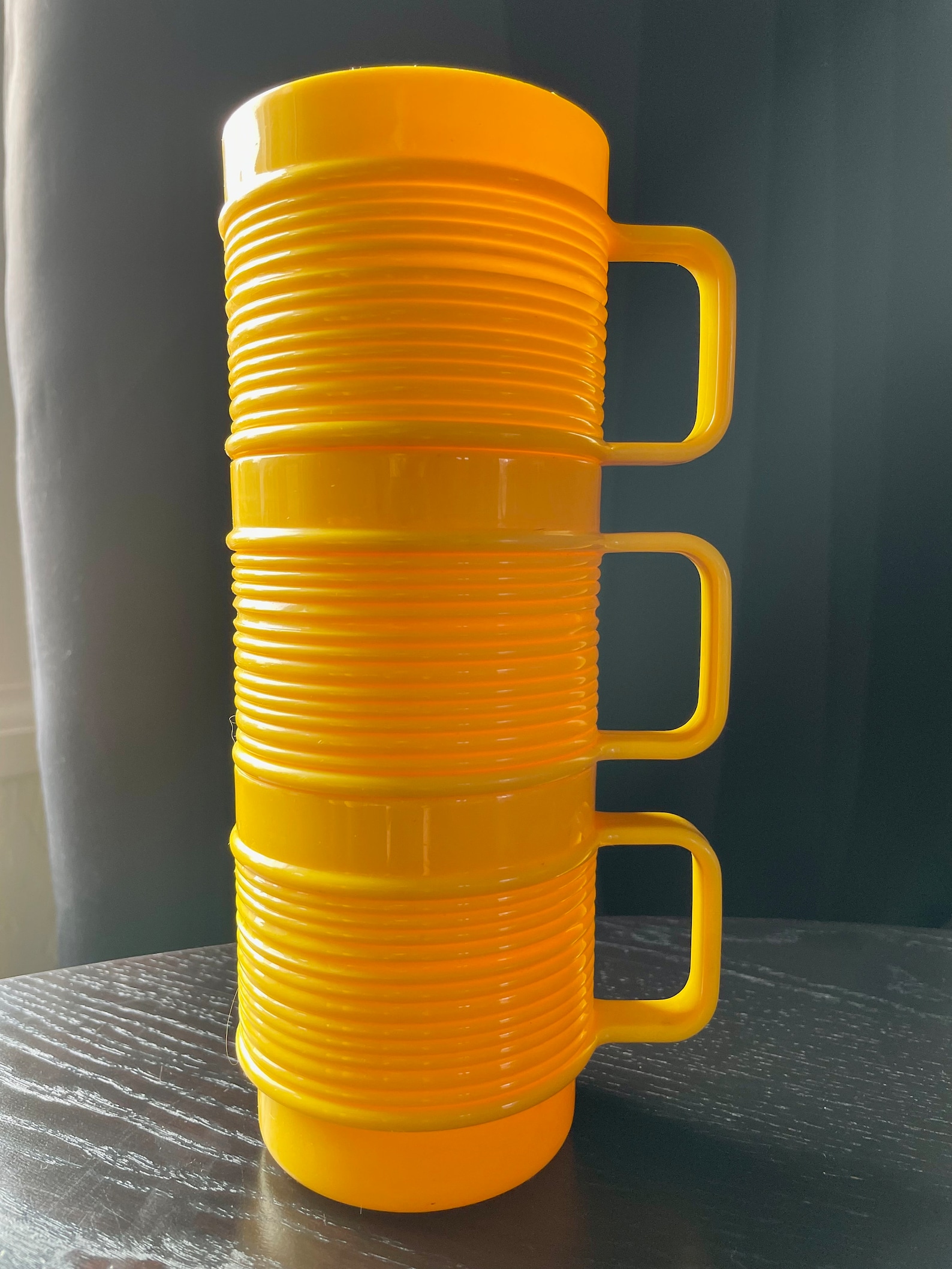 Set of 5 Vintage Rubbermaid Sunny Yellow Plastic Mugs - Etsy