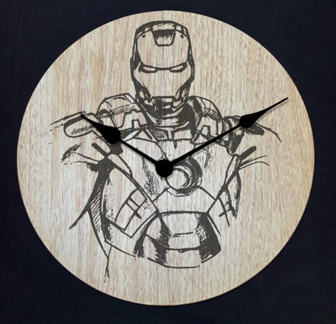 12" Hero Clock - Etsy