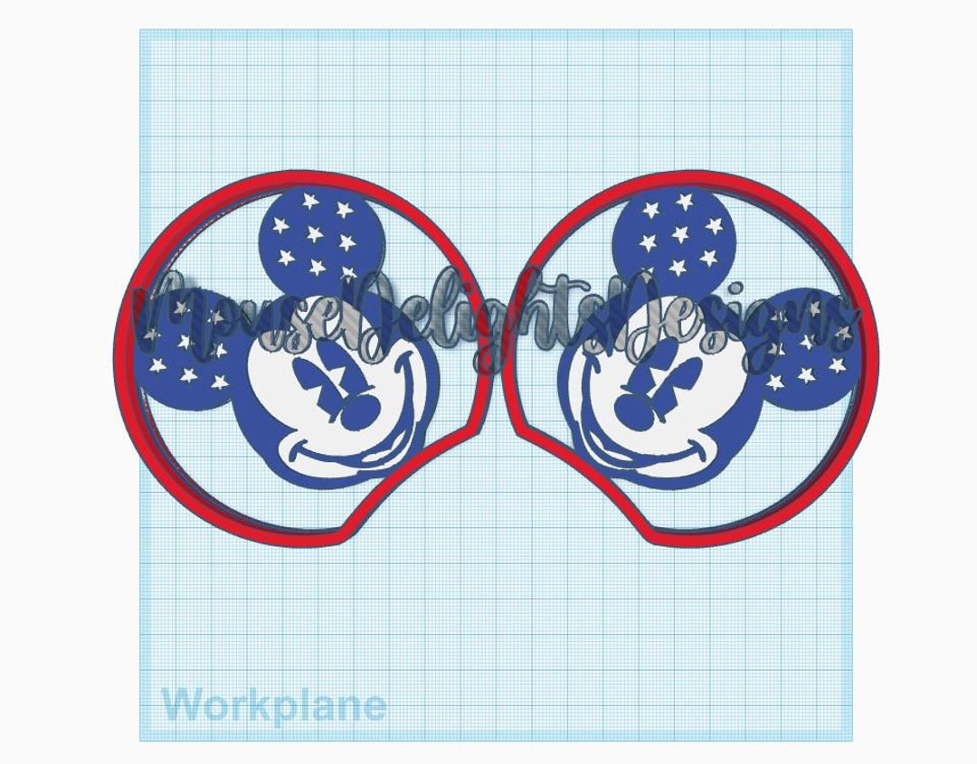 4th of July Mickey Head Ears Digital STL File - Etsy