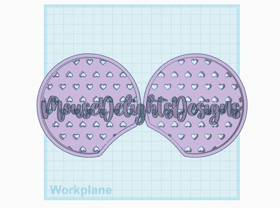 Heart Mickey Ears STL File - Etsy
