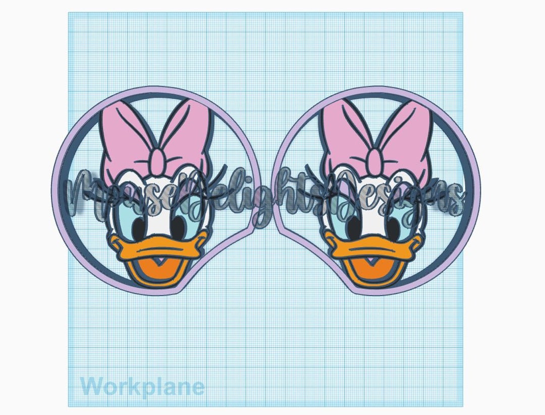 Daisy Duck Ears STL File - Etsy
