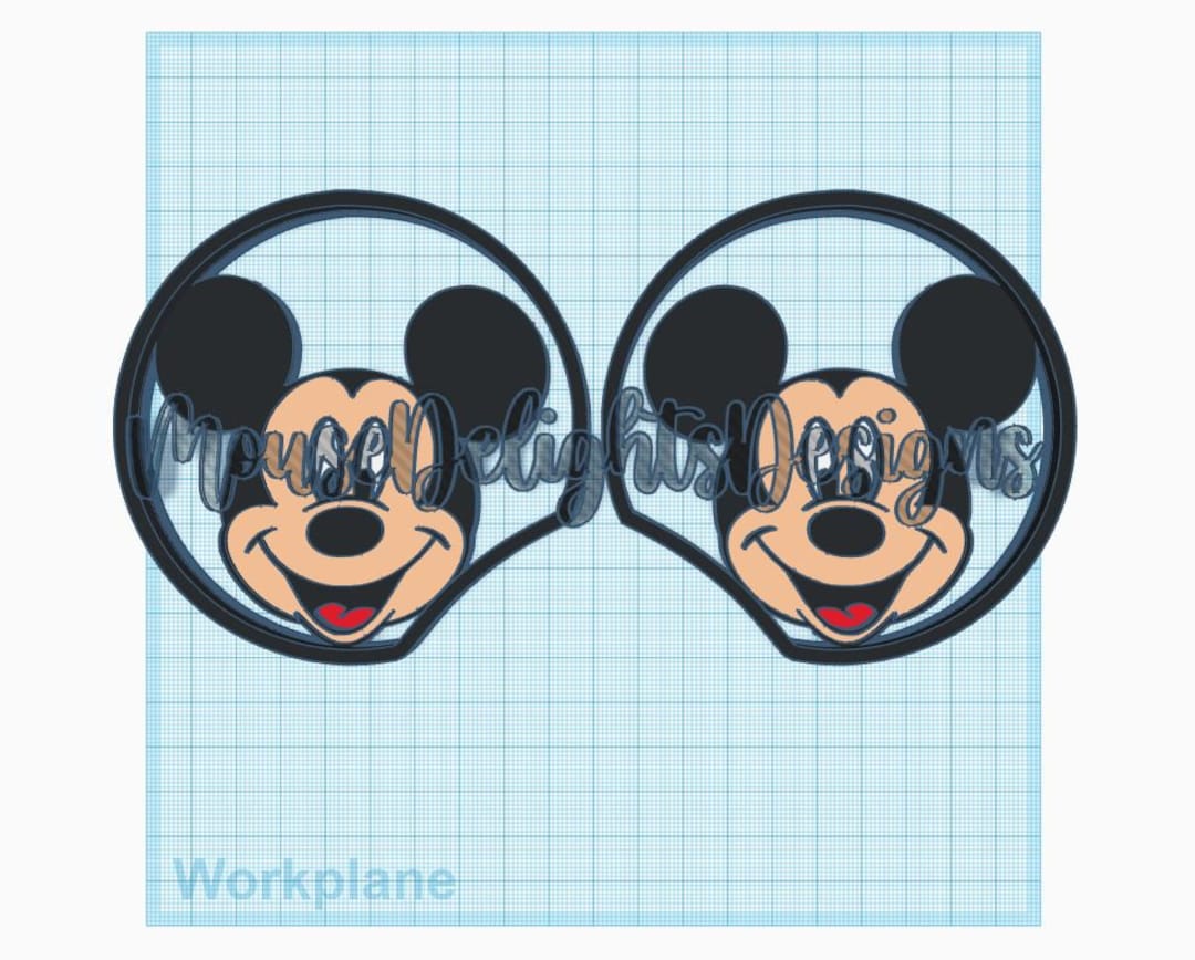 Mickey Mouse Ears STL File - Etsy