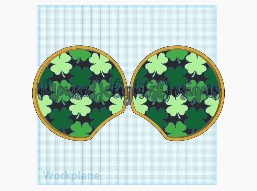 St Patrick's Day Shamrock Multicolor Ears STL File - Etsy