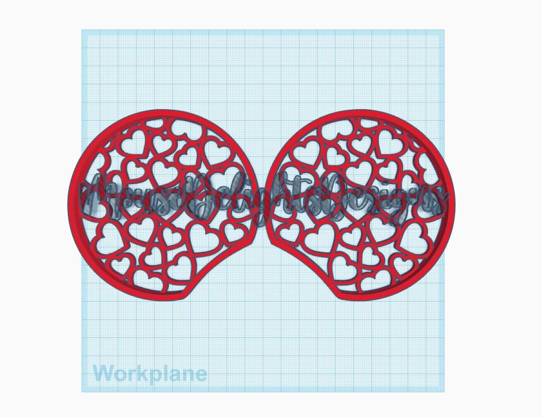 Mickey Heart Cut Outs Ears STL File - Etsy