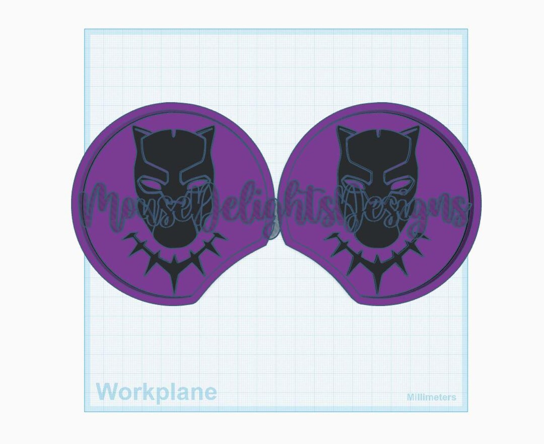 Black Panther V2 Ear Design STL and 3MF Digital File - Etsy