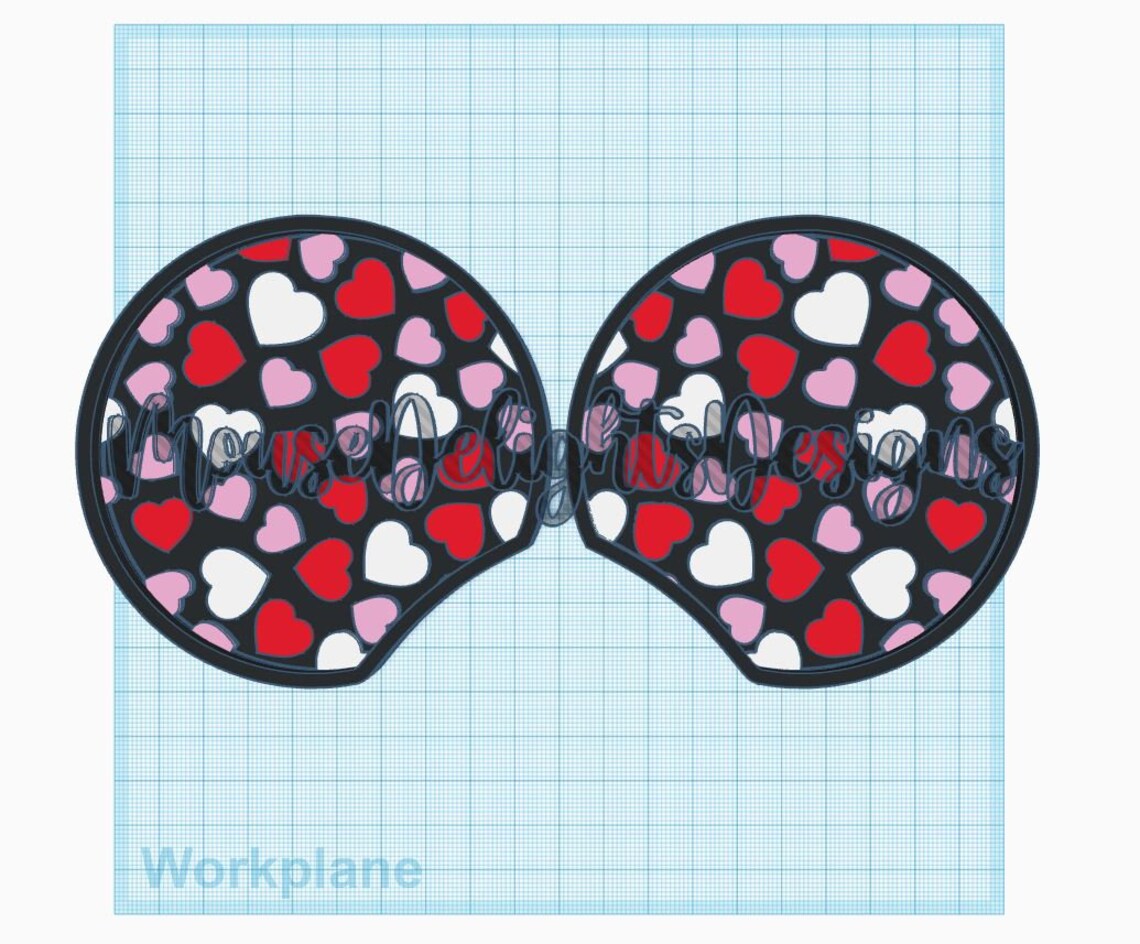 Multi Color Heart Ears STL File - Etsy