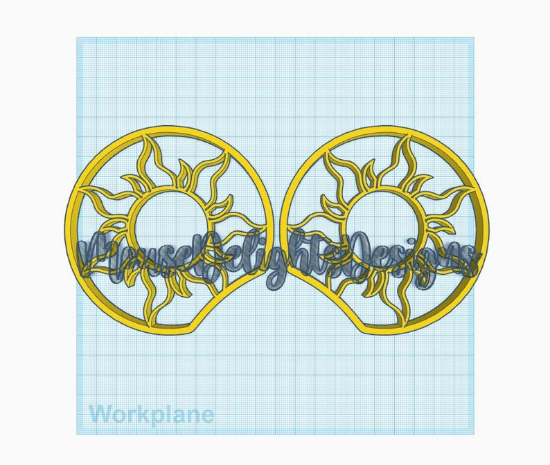 Tangled Rapunzel Sun Ears V1 STL File - Etsy