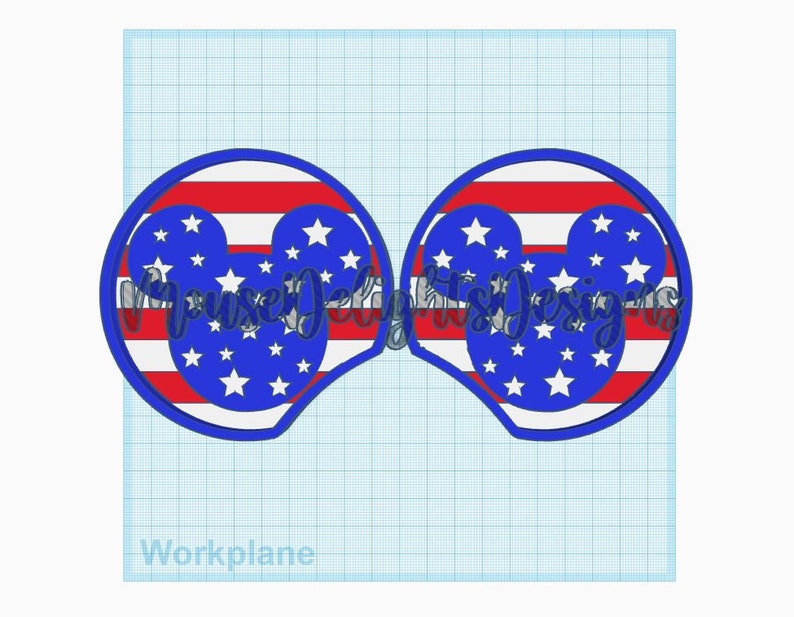 Mickey Stars Stripes Ears Digital STL File - Etsy