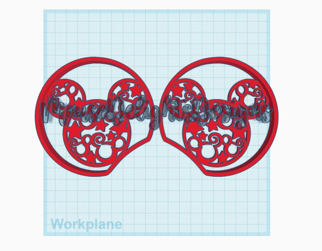 Mickey and Stars Ears Digital STL File - Etsy