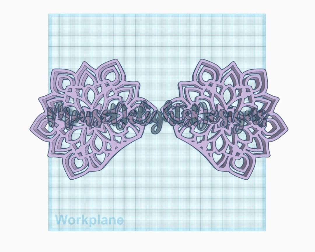 Mandala Hidden Mickey Ears STL File - Etsy