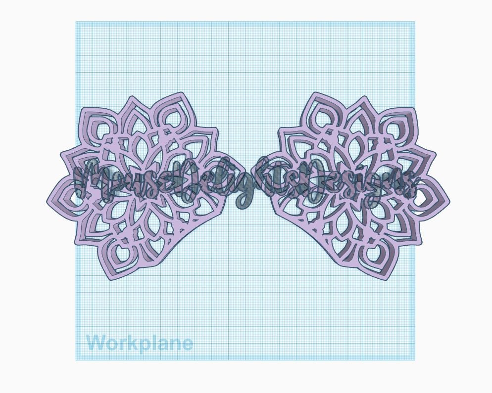 Mandala Hidden Mickey Ears STL File - Etsy