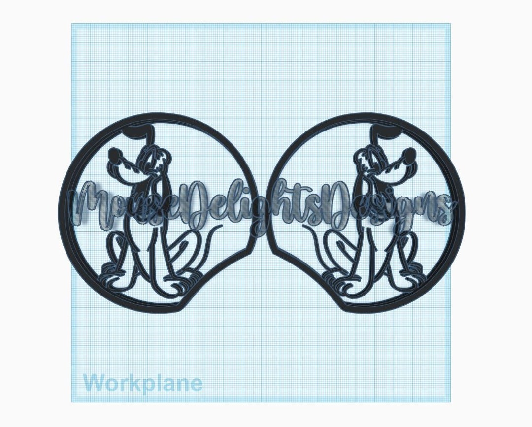 Outline Pluto Ears STL File - Etsy