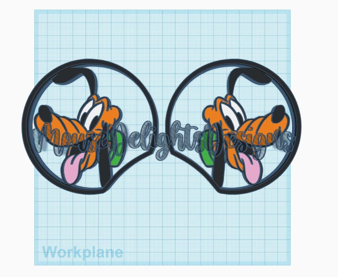 Pluto Ears STL File - Etsy