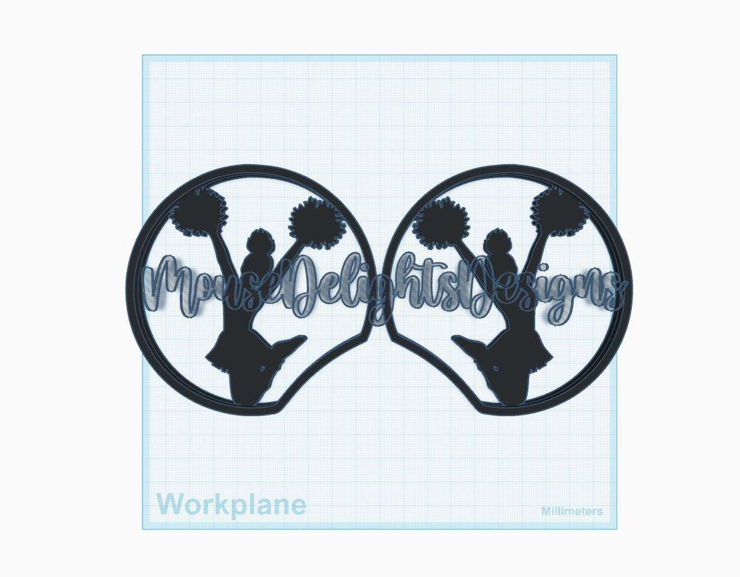 Sports Cheer Ear Design STL Digital File - Etsy